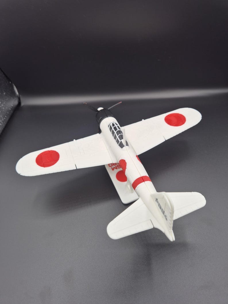 3D Printed Mitsubishi A6M2 Zero Fighter Model - Bambu Lab A1 Quality - Etsy