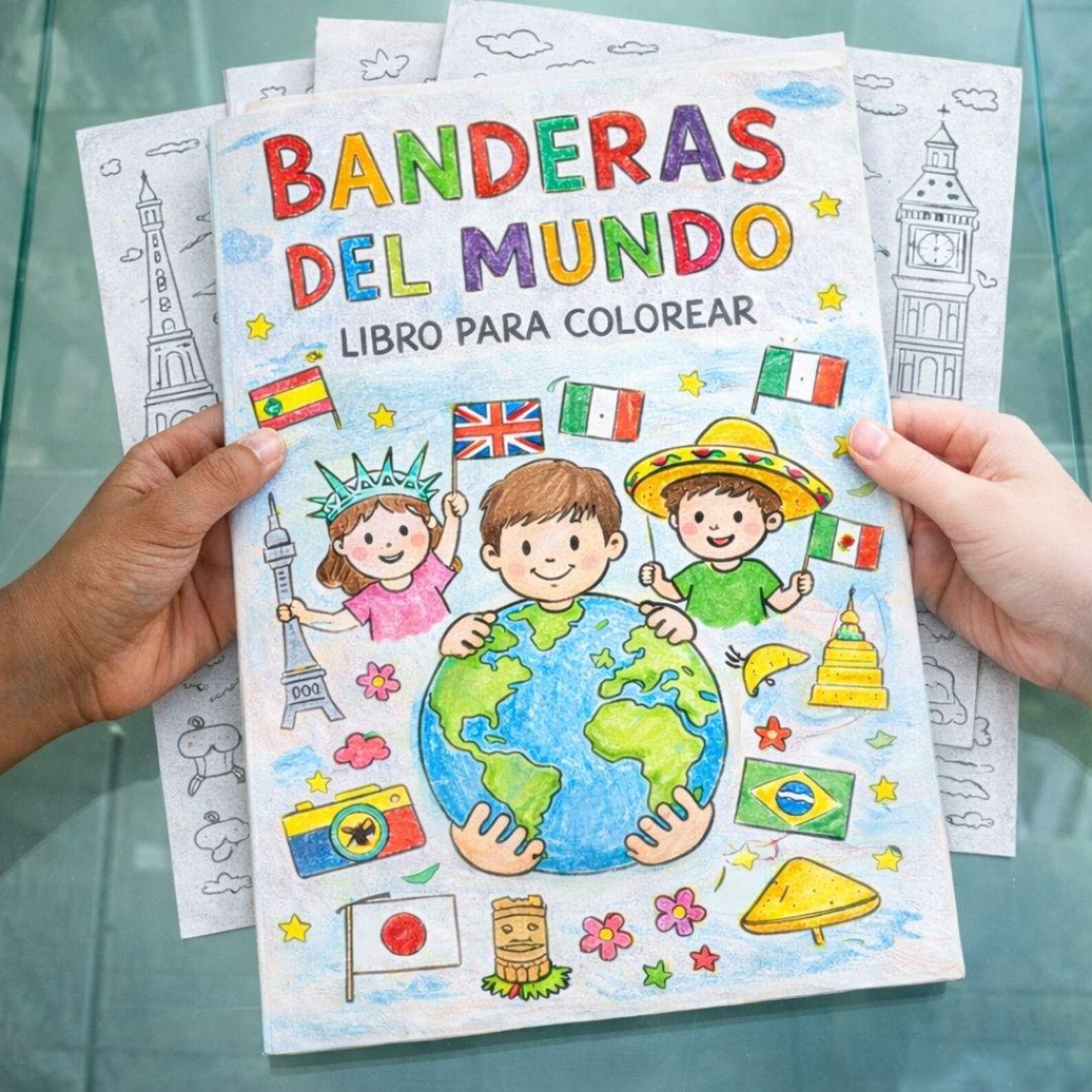 World Flags Coloring Book for Kids – Educational Activity PDF ...