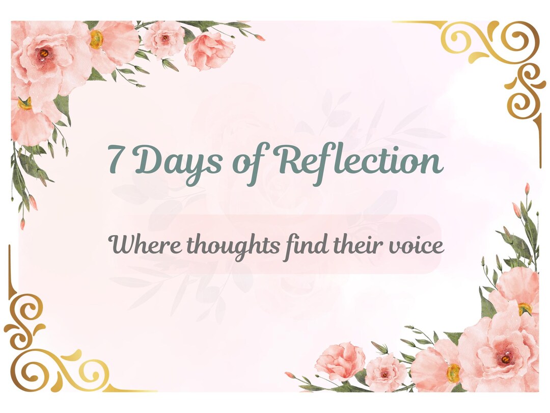 7 Days of Reflection - Etsy