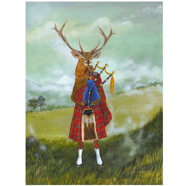 Scottish Stag - Etsy