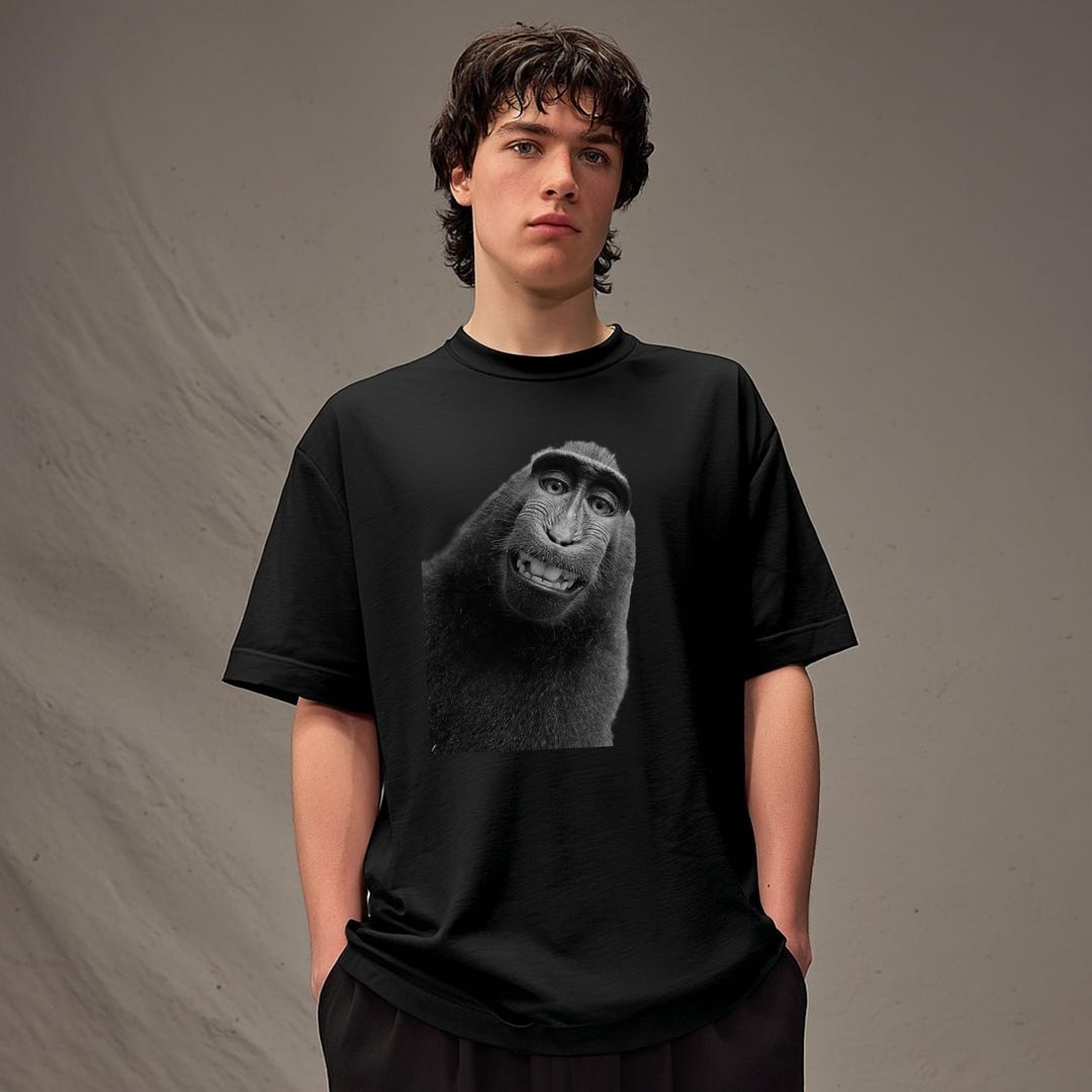 Funny Monkey T Shirt | Gen Z Cringey Tee, Brain Rot | Shitpost Shirts ...