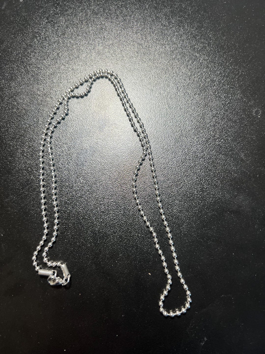 Vintage Beaded Silver Chain - Etsy