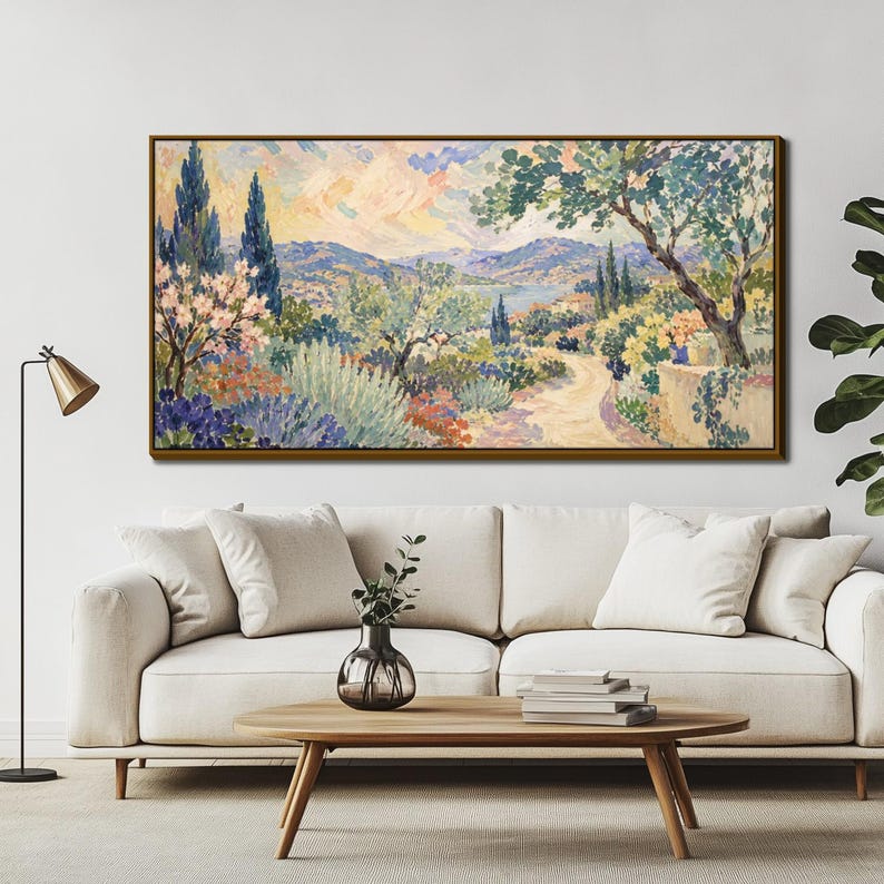 Henri Matisse Inspired Fauvist Landscape Canvas Art, Mediterranean ...
