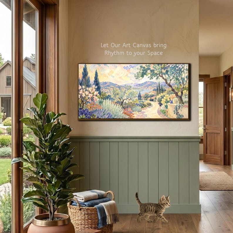 Henri Matisse Inspired Fauvist Landscape Canvas Art, Mediterranean ...