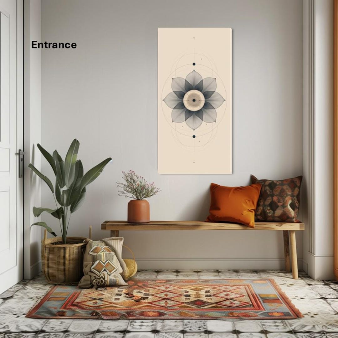 Gentle Welcome – Calming Entrance Canvas Wall Art - Etsy