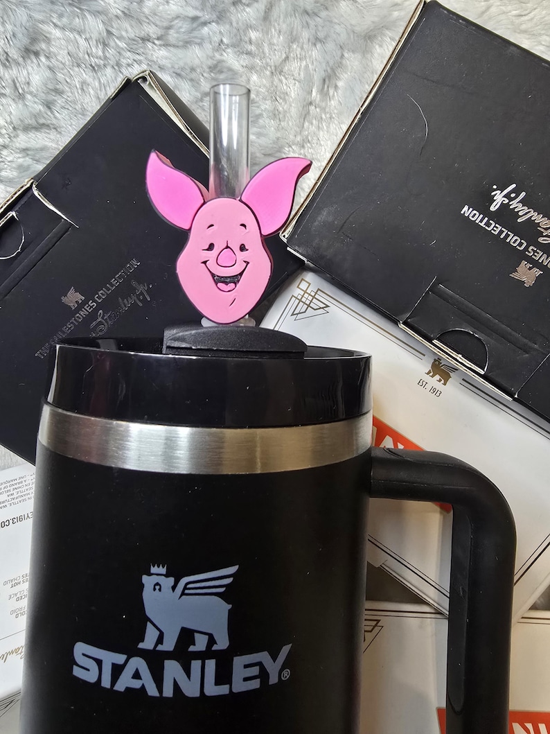 Pig Straw Topper for Stanley Quencher | 3D Printed Theme Park Cup ...