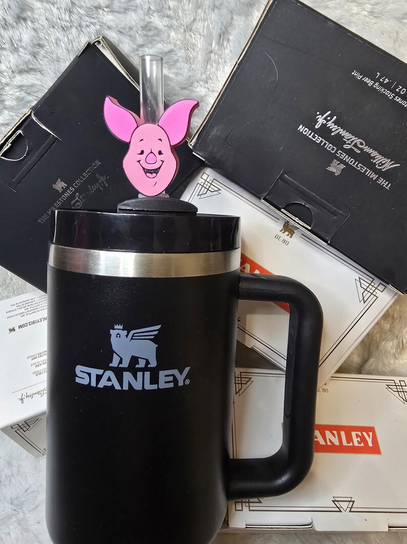 Pig Straw Topper for Stanley Quencher | 3D Printed Theme Park Cup ...
