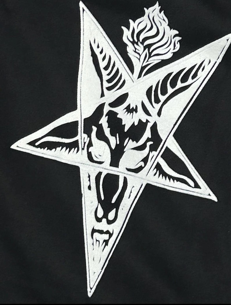 Baphomet Sigil Shorts LARGE Size Inverted Pentagram Occult Satanic - Etsy