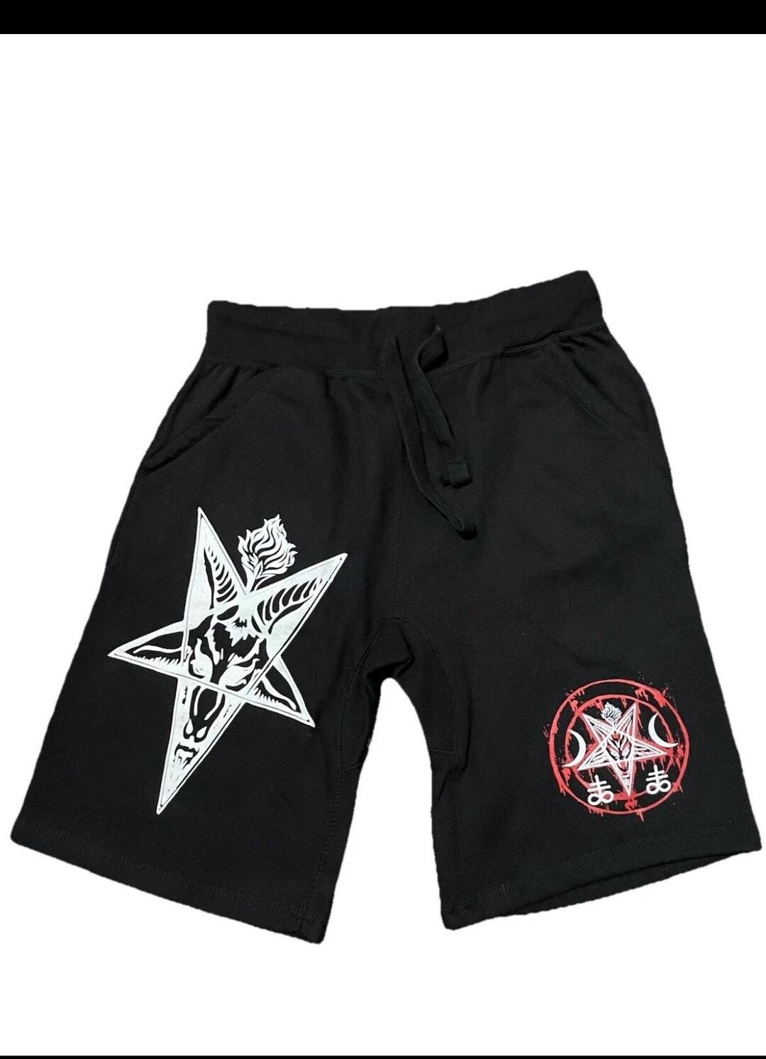 Baphomet Inverted Pentagram Sigil Shorts SMALL Size - Etsy