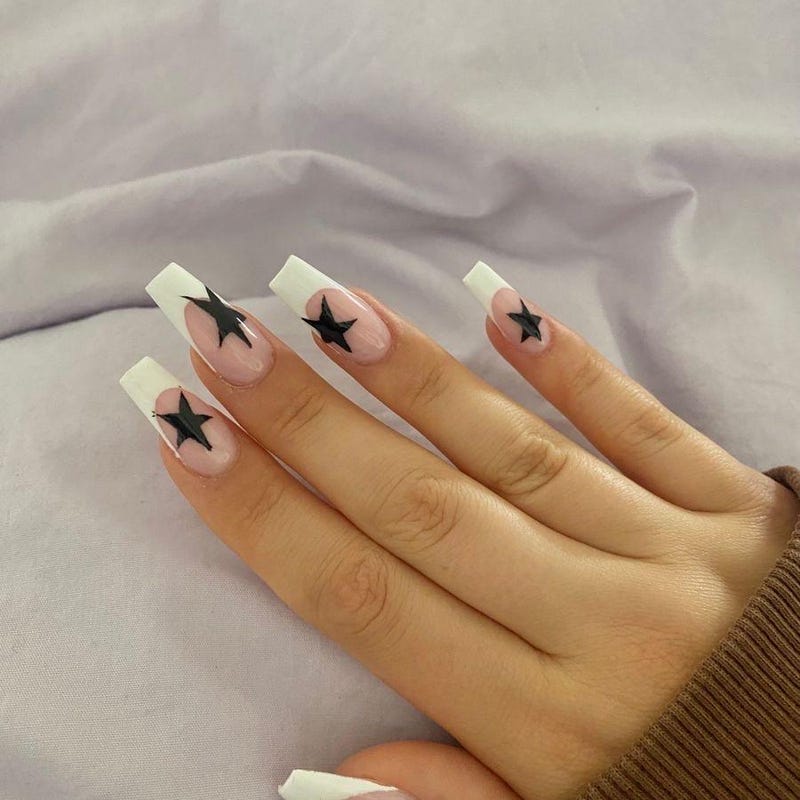 French Tip With Stars - Etsy