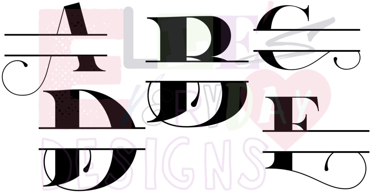 Initial and Name Customized Digital Downloads | Etsy