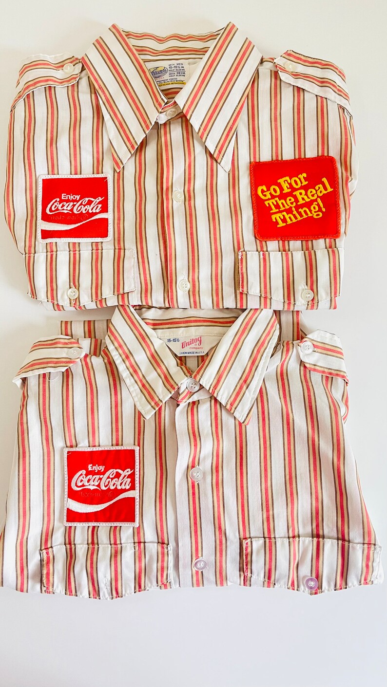 Vintage 1980s Retro Coca-cola Coke Soda Stripes Go for the - Etsy
