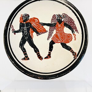 Vintage Greek Mythology Prometheus Titan God Terra Cotta Art Painted ...