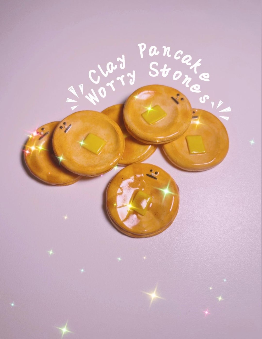 Clay Pancake Worry Stones - Etsy