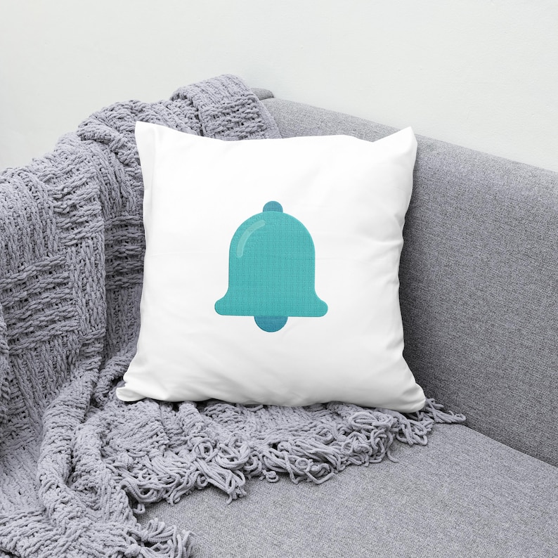Bell Icon Embroidery Design Bundle | Notification Symbol Machine File ...