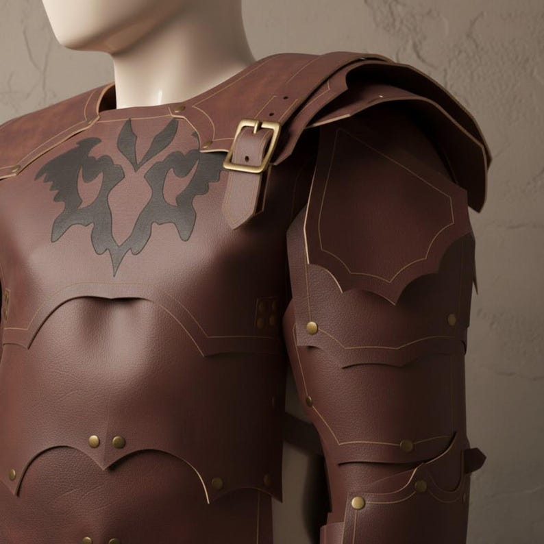 Medieval Leather Armor Set for Men Renaissance LARP Chest Plate and ...