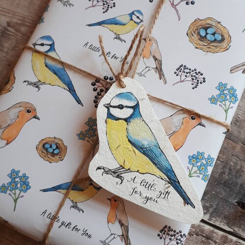 Garden Birds Wrapping Paper | Etsy