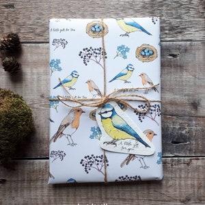 Garden Birds Wrapping Paper - Etsy