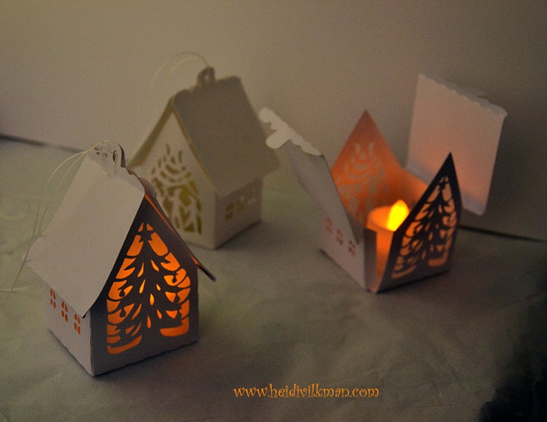 Christmas Paper Lantern Template Instant Download - Etsy