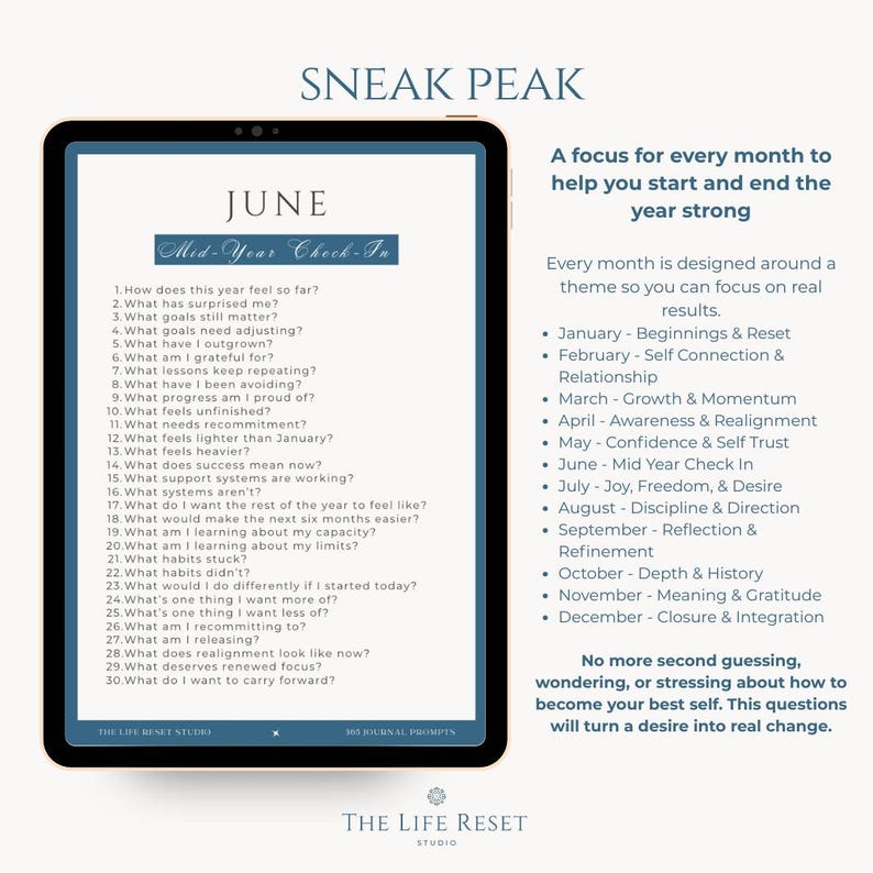 365 Journal Prompts Printable | Self Discovery, Reflection, Gratitude & Mindfulness Journal ...