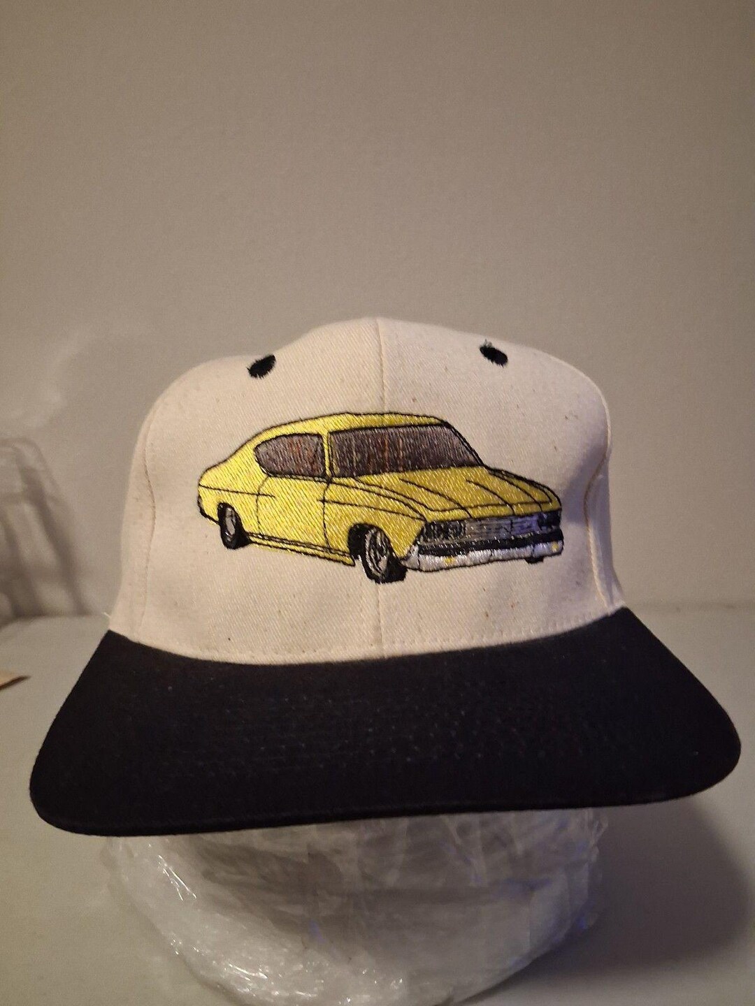 Vintage Old School Car Hot Rod Embroidered Snapback Hat Cap Chevy Ford ...