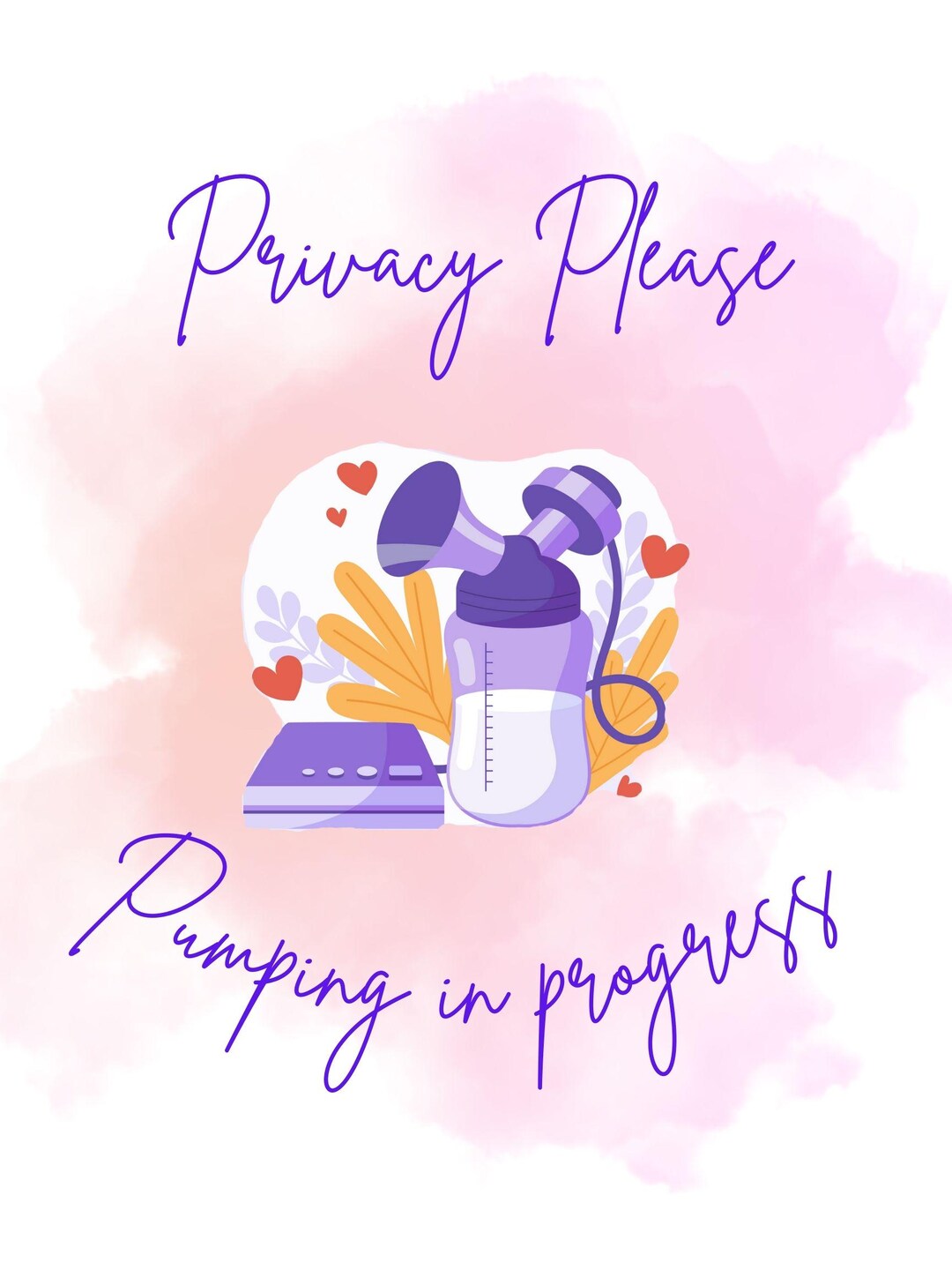 Pumping Privacy Sign, PRINTABLE, Back to Work - Etsy