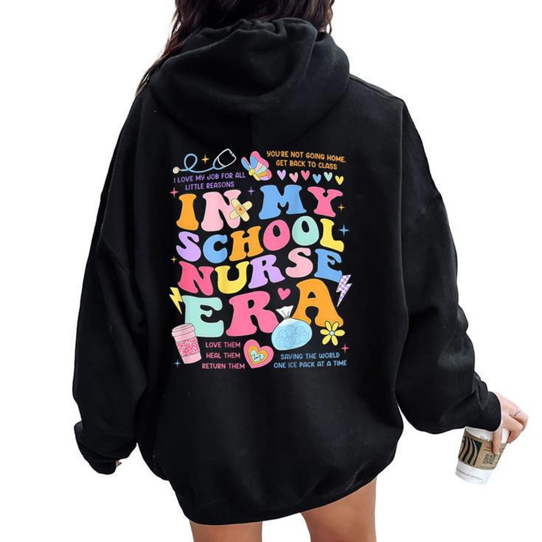 In My School Nurse Era in My Nursing Student Era on Back Women Gifts ...