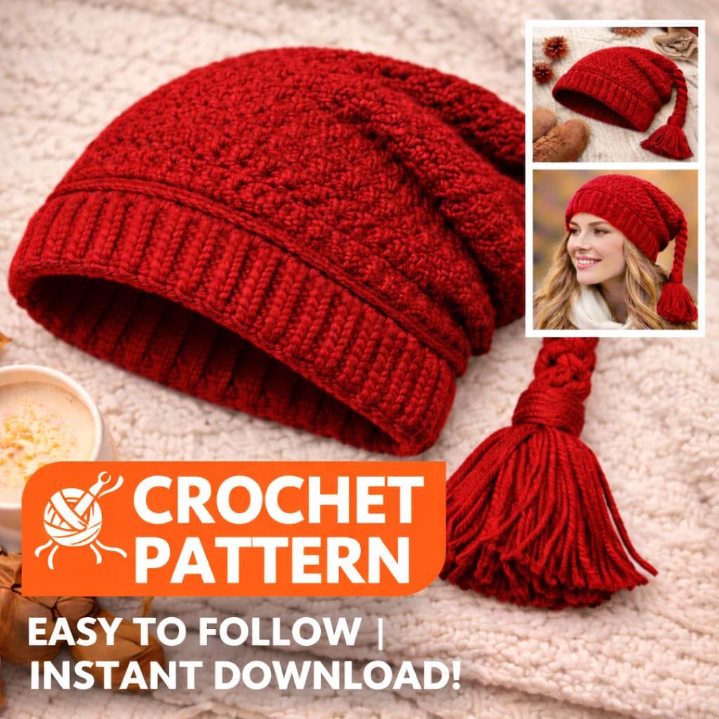 Melt Ice Norwegian Resistance Hat Crochet Pattern Pdf | Red Resistance ...