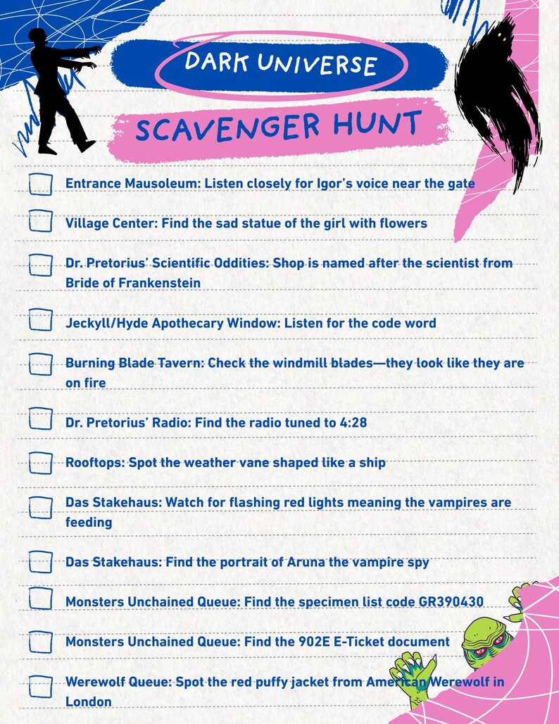 Epic Universe Easter Egg Scavenger Hunt Cards - Vol. 1 - Etsy