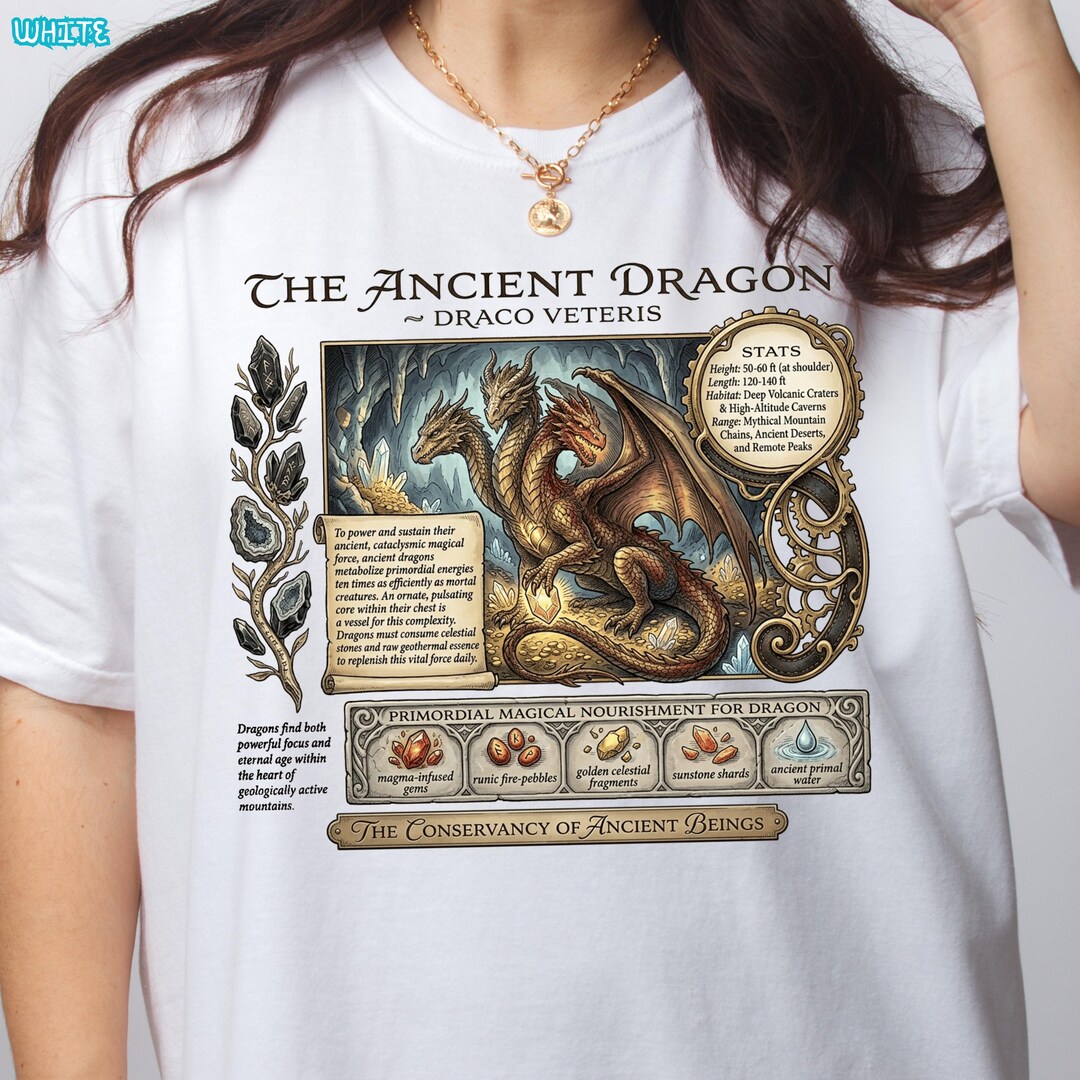 Ancient Era Three-headed Dragon T-shirt | Comfort Colors® Ancient Being ...