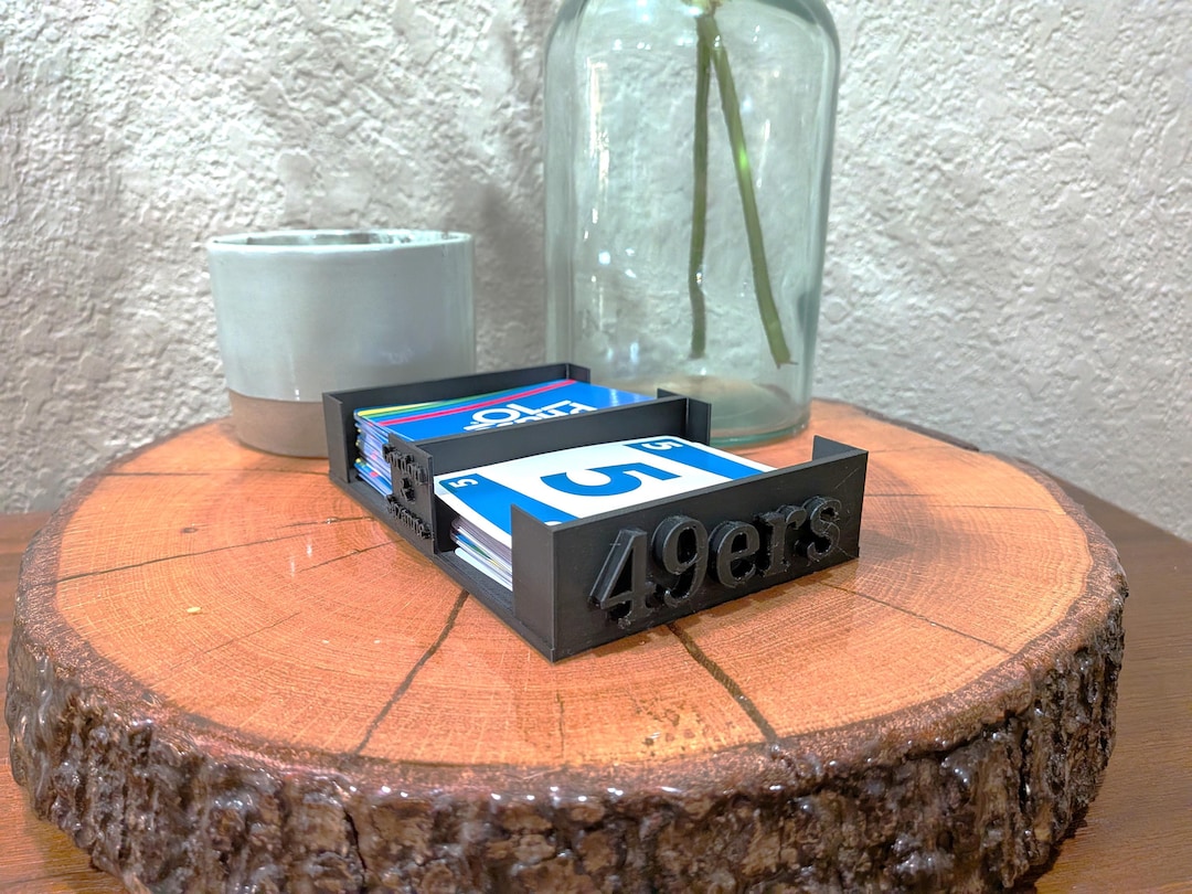 Personalized 3D Printed Playing Card Holder | Draw & Discard Organizer ...