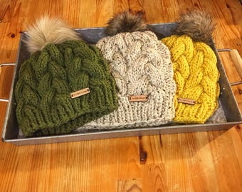 Hand knit hat | Etsy