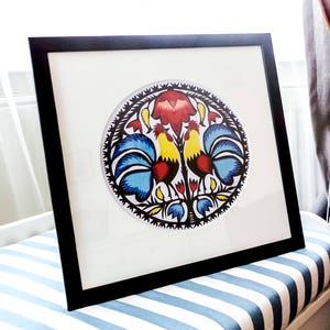 Original Papercut Wycinanki Polish Folk Art Collage Handmade - Etsy