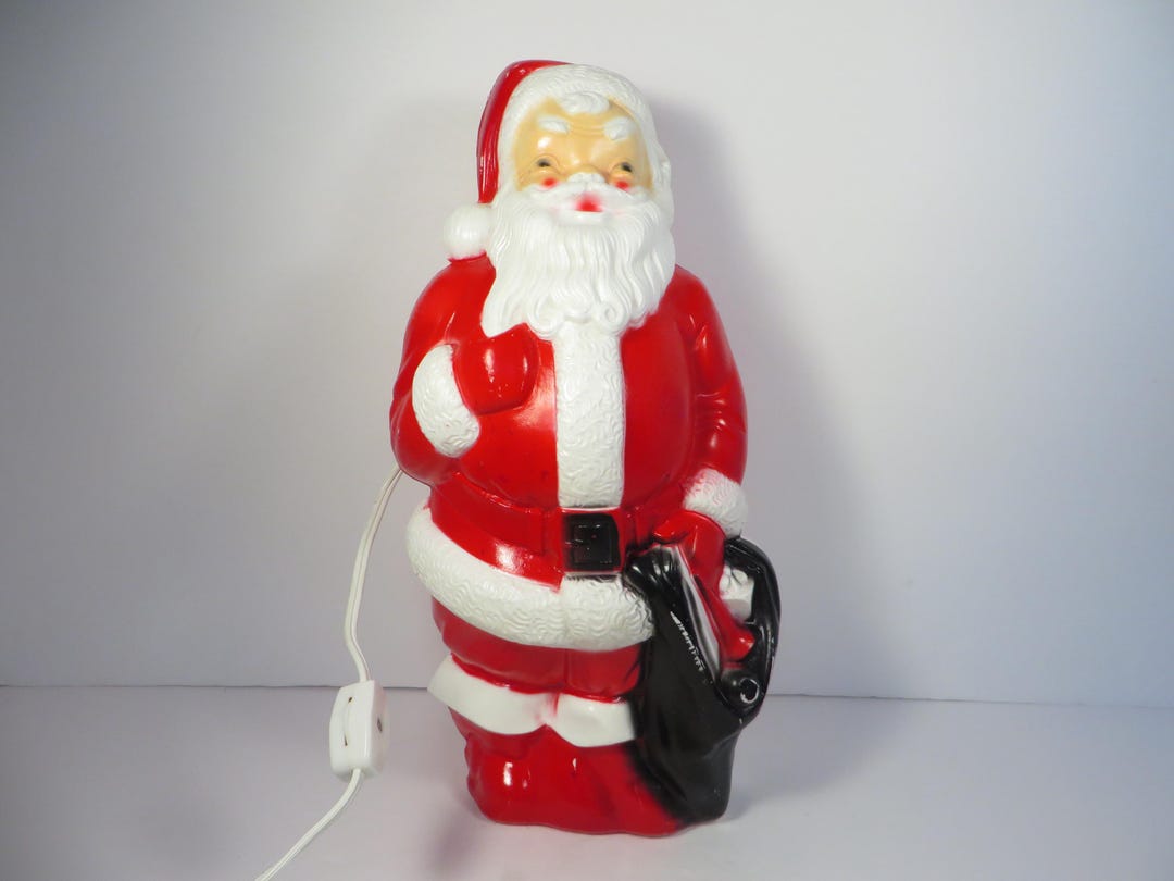 Plastic Lighted Santa Claus - Empire 1968 Plastic Lighted Santa Claus ...