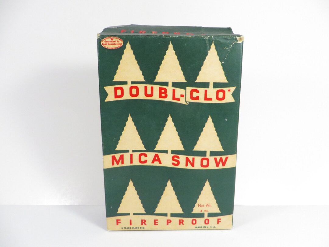 Vintage Doubl Glo Mica Snow Box Vintage Christmas Mica Snow Box - Etsy