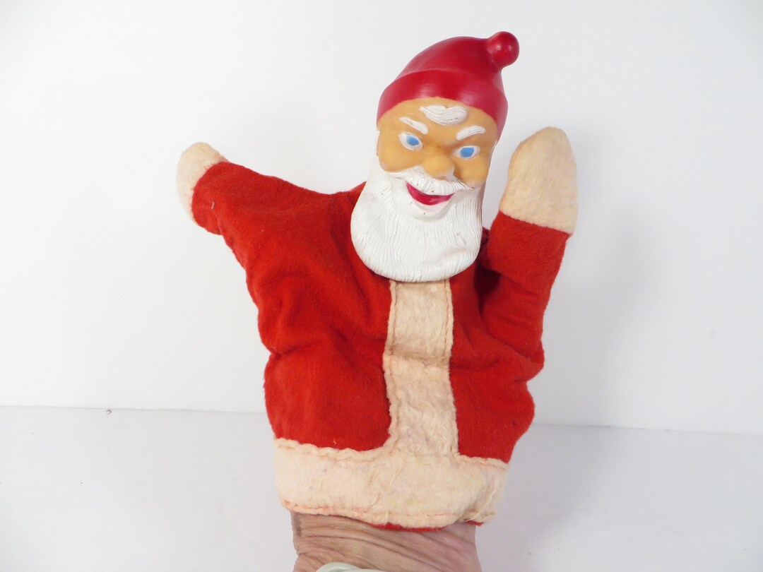 Vintage Christmas Santa Claus Hand Puppet - Etsy