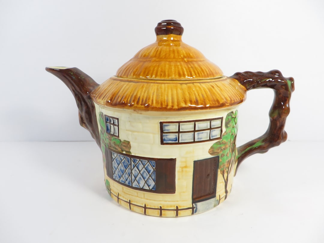 Vintage Beswick Cottage Teapot - Etsy