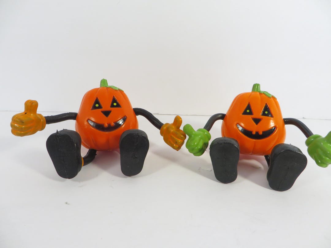 Vintage Halloween Bendable Jack O' Lantern Toys - Etsy
