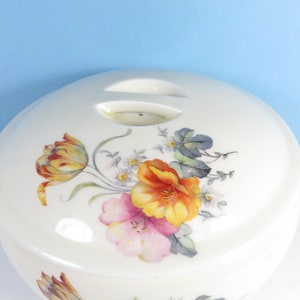Vintage Coors Pottery Thermo Porcelain Casserole With Lid Tulips ...