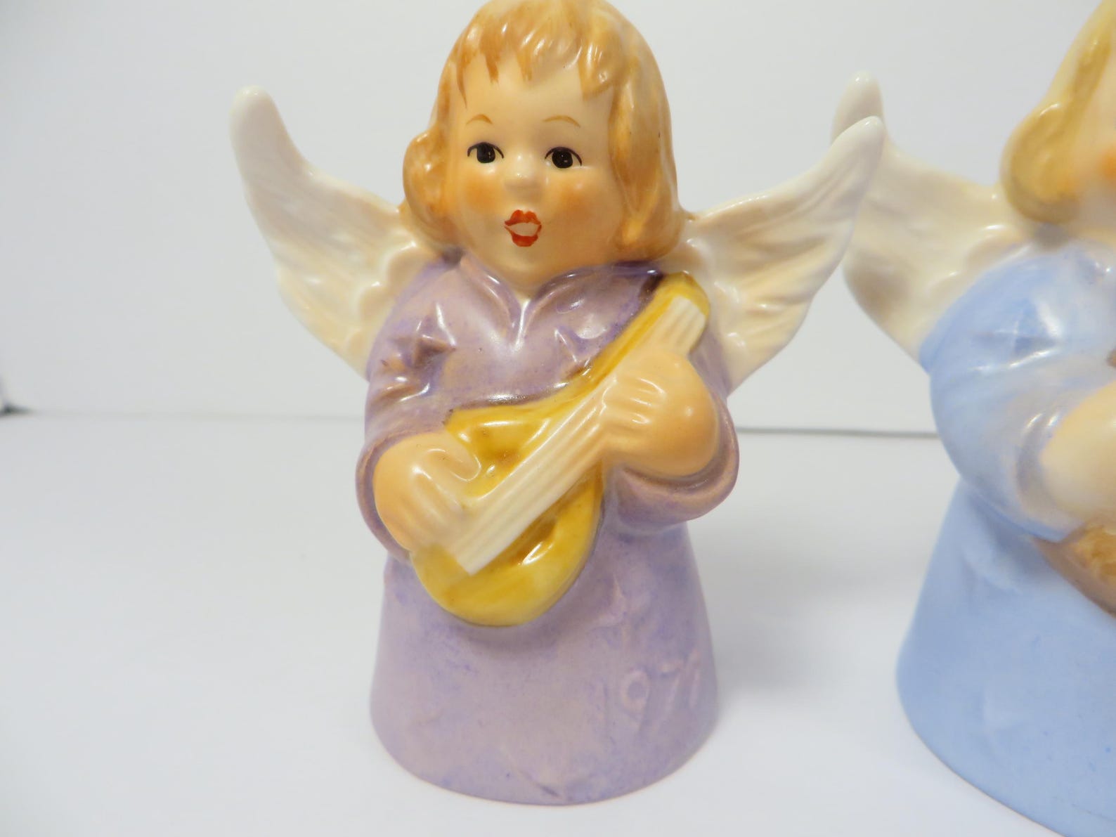 Vintage Goebel Christmas Angel Bell Ornaments - Set of 6 1970's and ...