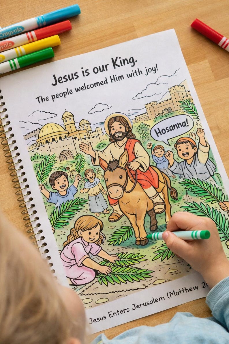 Easter Coloring Pages for Kids, Holy Week, Easter Story Printable ...
