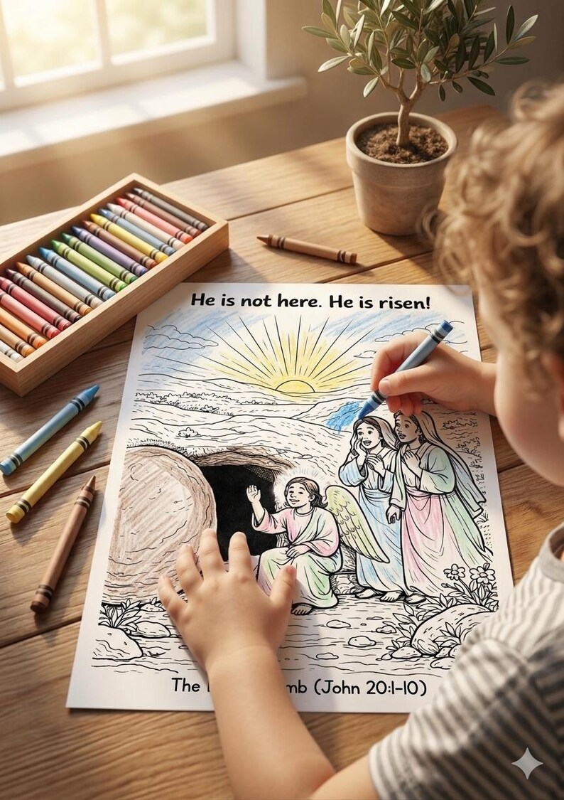 Easter Coloring Pages for Kids, Holy Week, Easter Story Printable ...