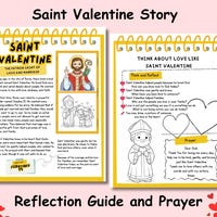 Catholic Saints Valentine's Day Coloring Pages Set 2: Printable Party ...