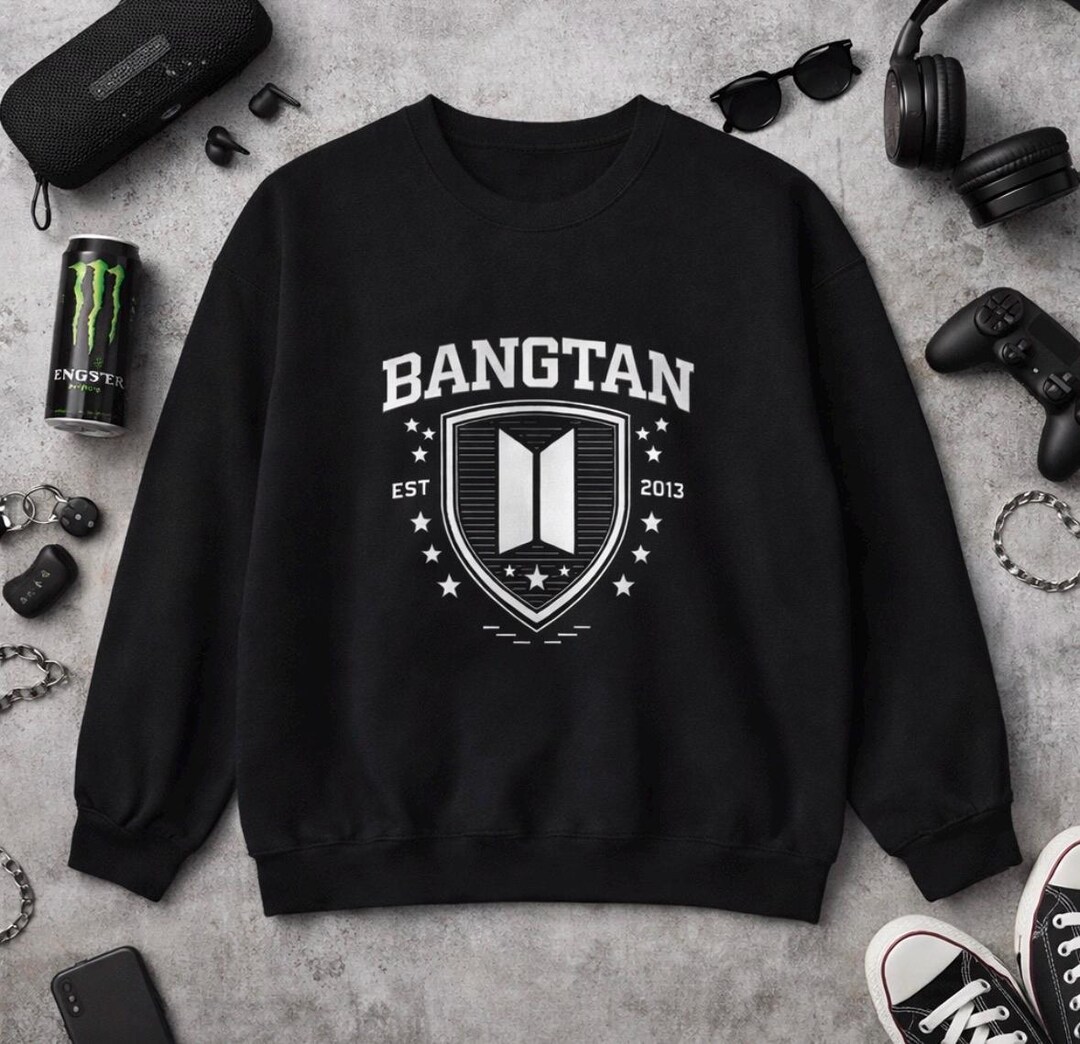 Bangtan University Crewneck | K-pop ARMY Fan Sweatshirt | BTS Pullover ...