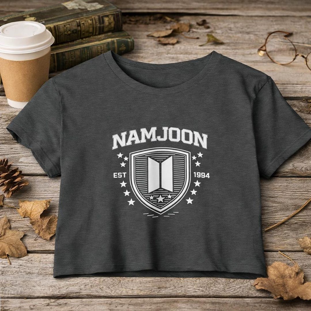 Namjoon University Lightweight Crop Top | BTS T-shirt | K-pop Inspired ...