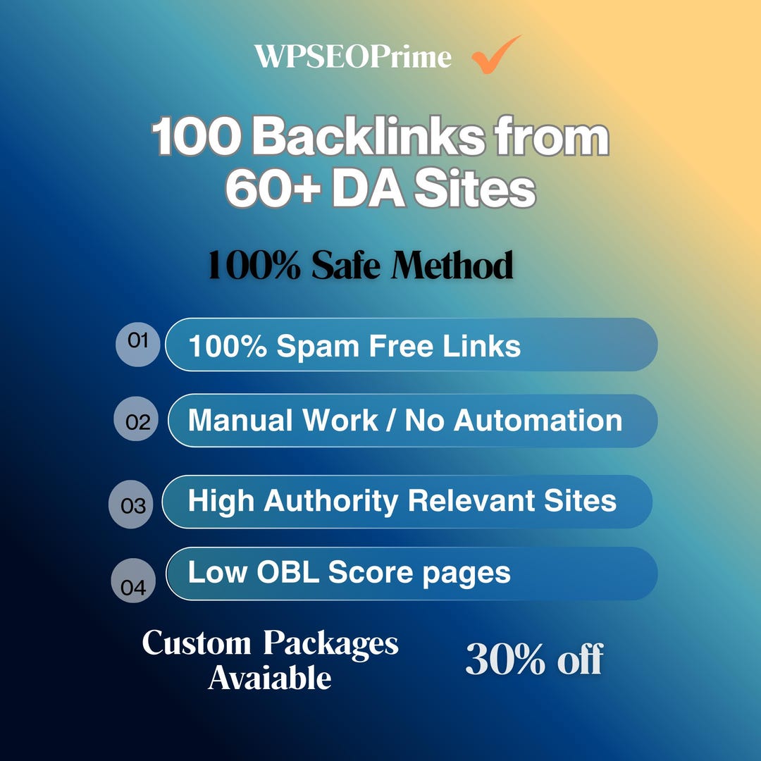 Backlinks Package | 100 Seo Backlinks Service | Dofollow Link Building ...