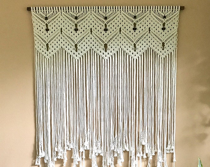 Macrame PATTERN Written PDF Digital File Instant Download Tapestry Wall ...