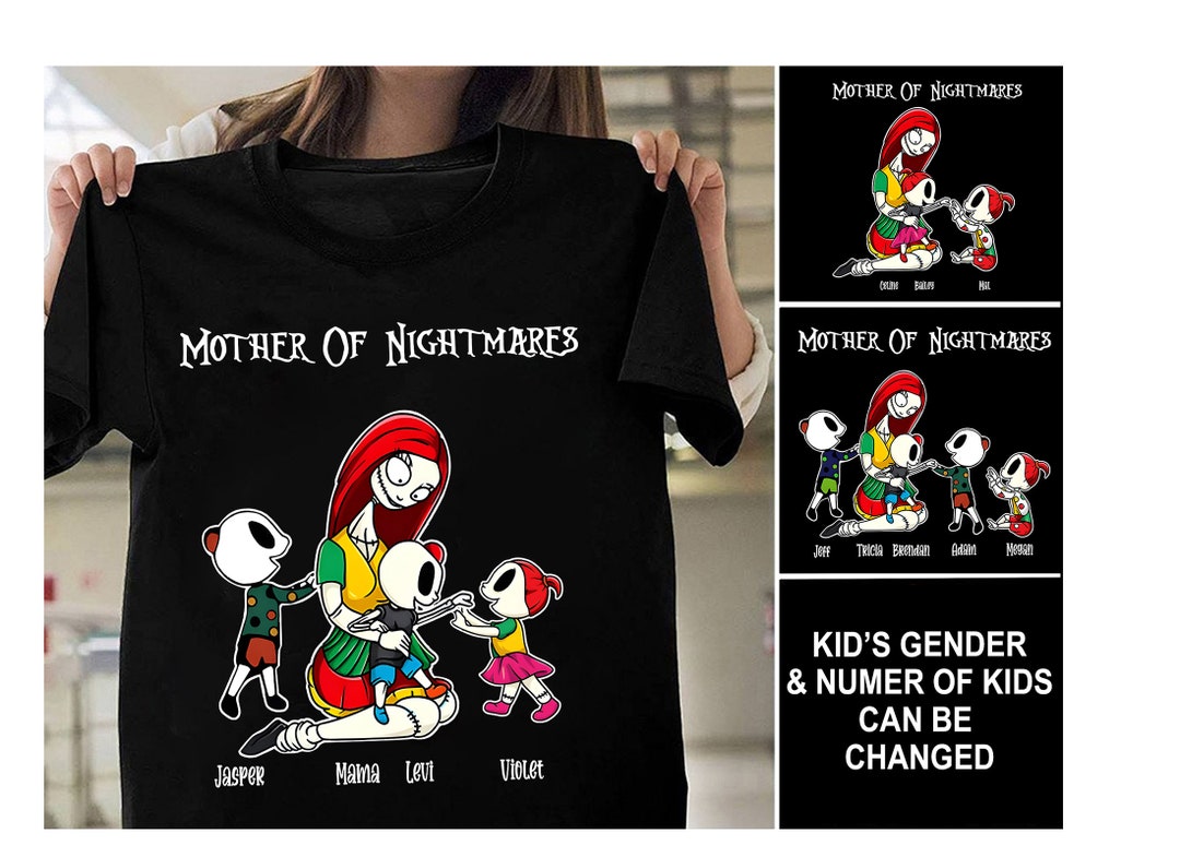 Personalized Mother of Nightmares Shirt, Mom of Boy & Girls T-shirt ...
