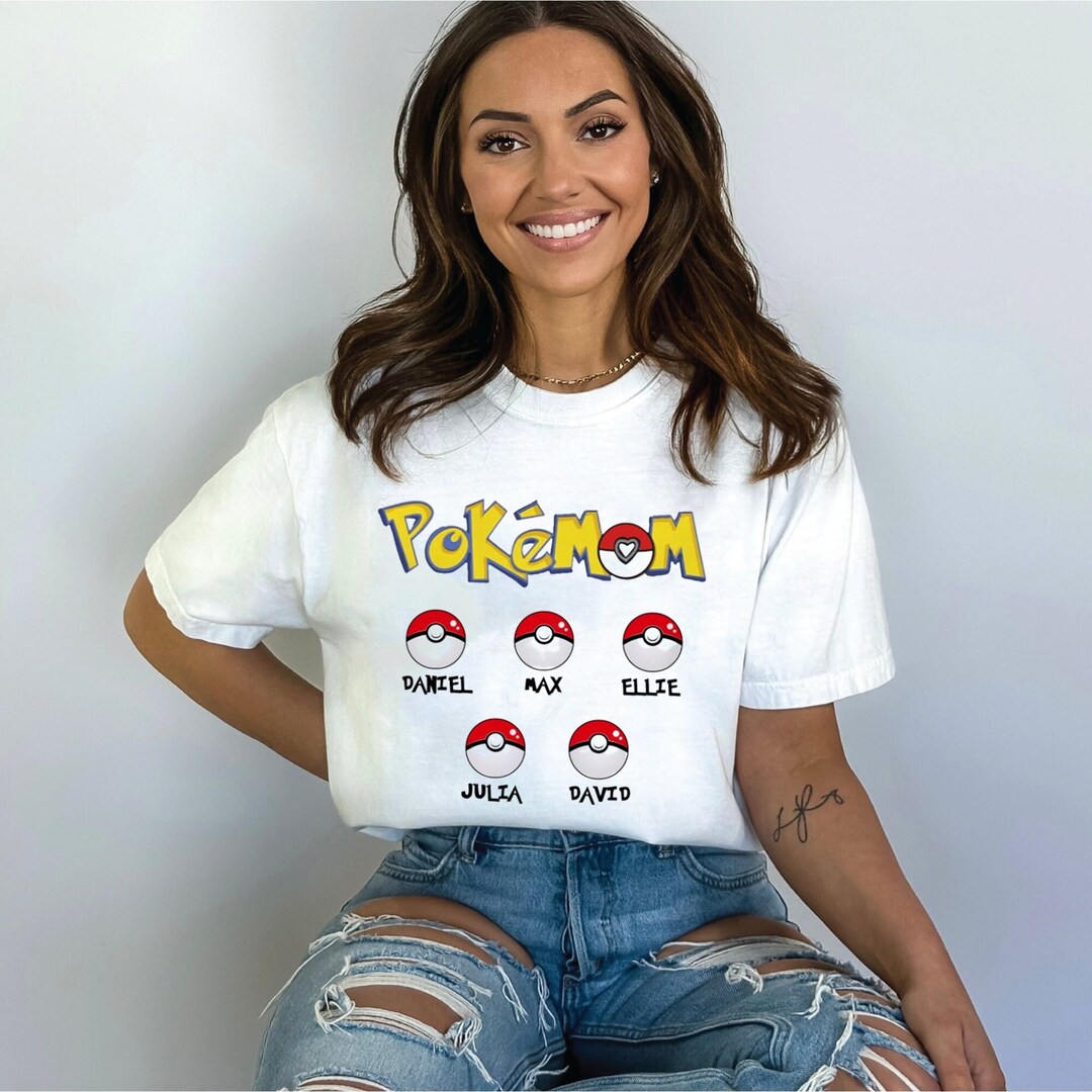 Pokemon Mom Shirt, Pokemom Shirt, Gamer Mom Women Tee, Mother Day ...