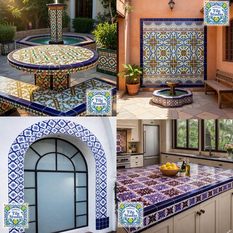 Artisan Stair Risers Design, Stair Face Step Risers, One of a Kind ...